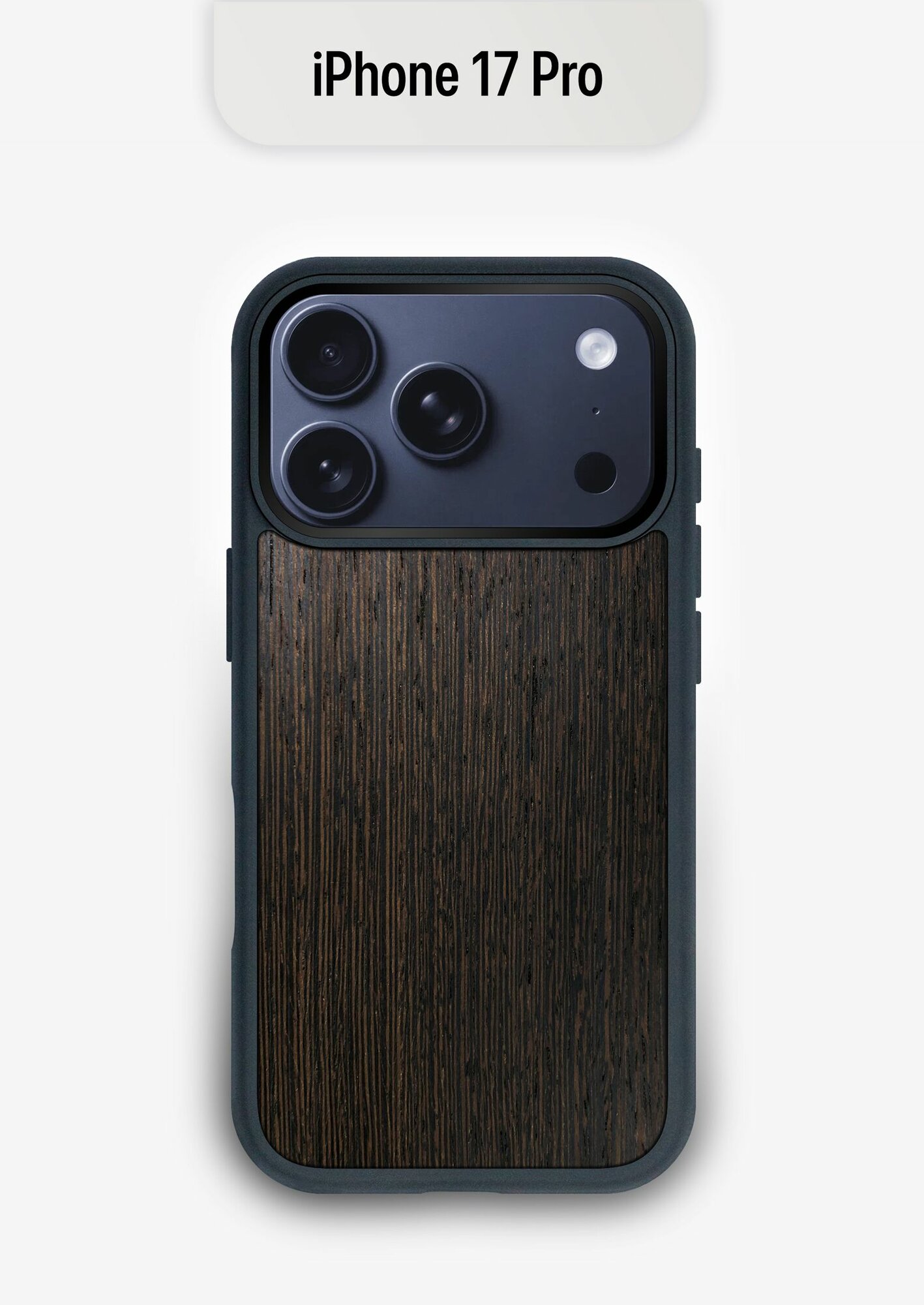 Деревянный чехол для iPhone 17 Pro / Венге