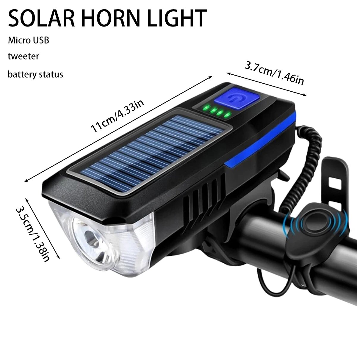 Ночной велосипедный фонарь Solar IPX5