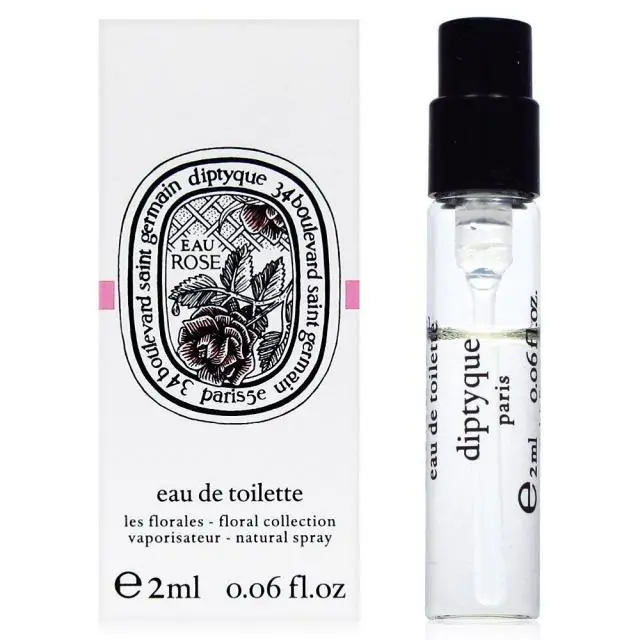 Diptyque Eau Rose 2 мл пробник парфюма для женщин / Диптик О Роз Розовая вода миниатюра