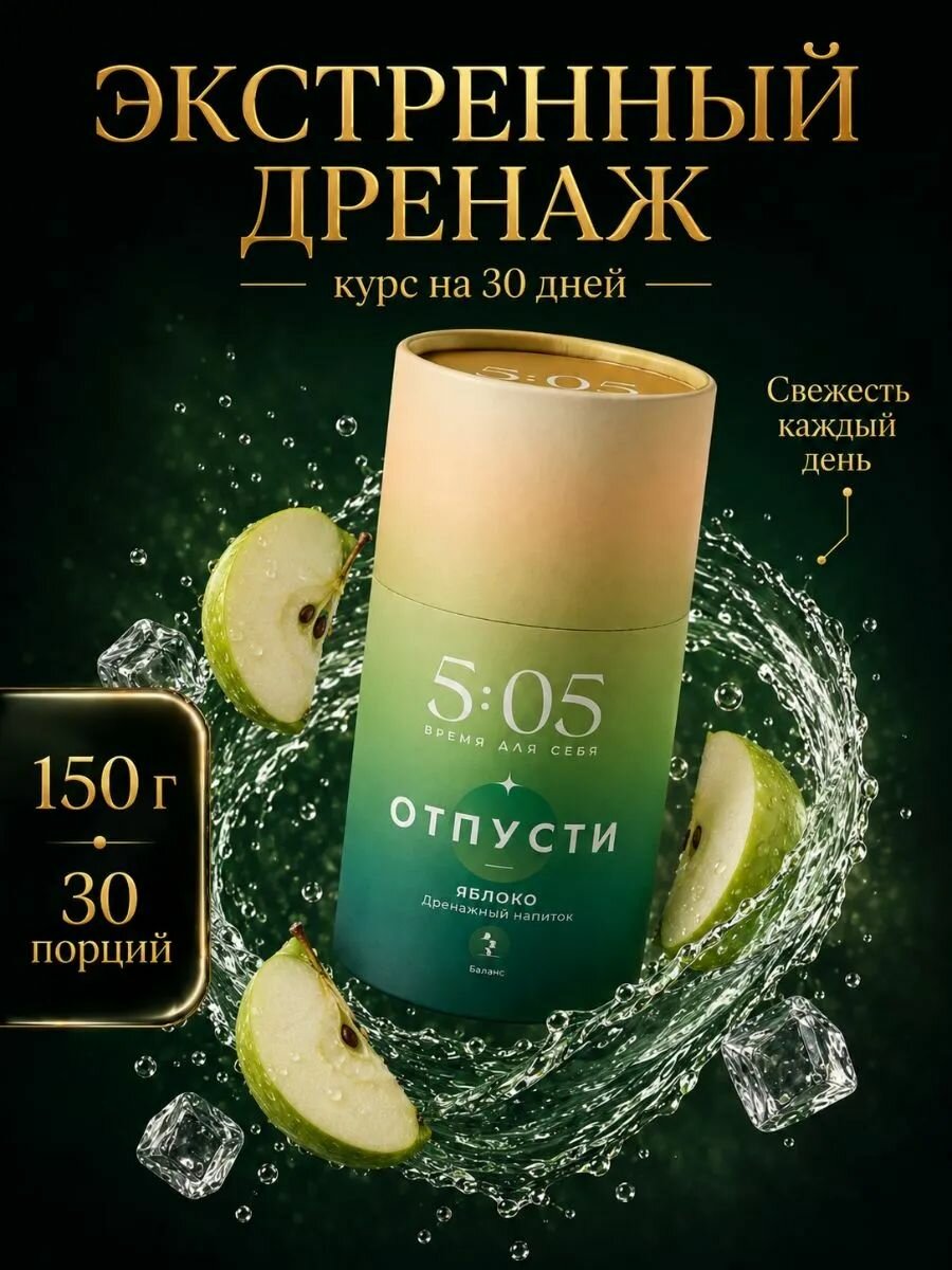 Дренажный напиток для похудения от отеков. детокс, 30 порций