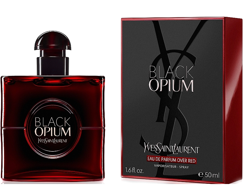 Женская парфюмерная вода Ив Сен Лоран Блэк Опиум Овер Ред 50 мл - Black Opium Over Red