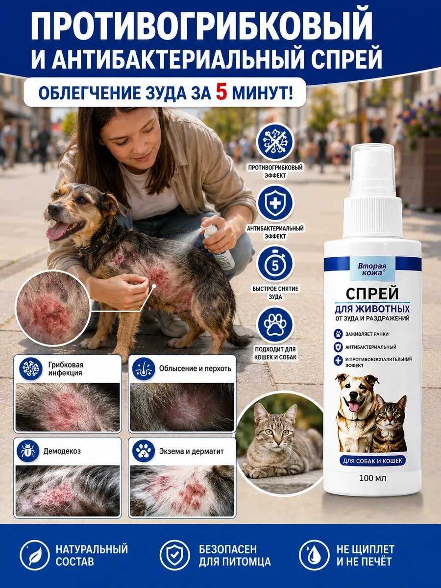 Спрей от колтунов для собак