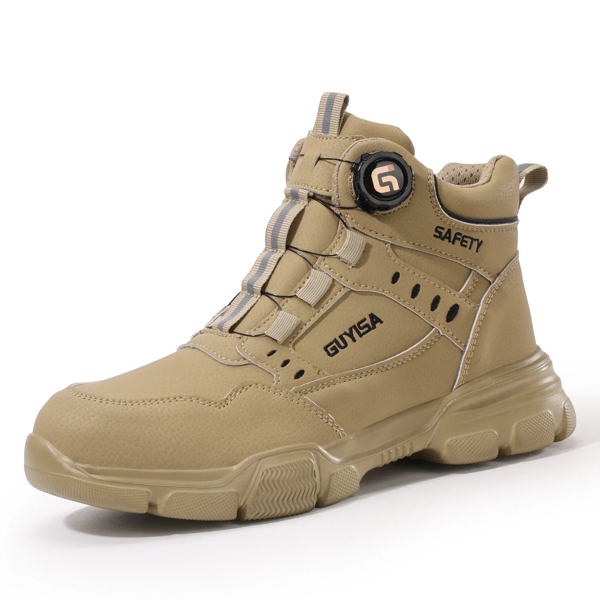 Рабочие ботинки из микрофибры Steel Toe 46, F005-Khaki
