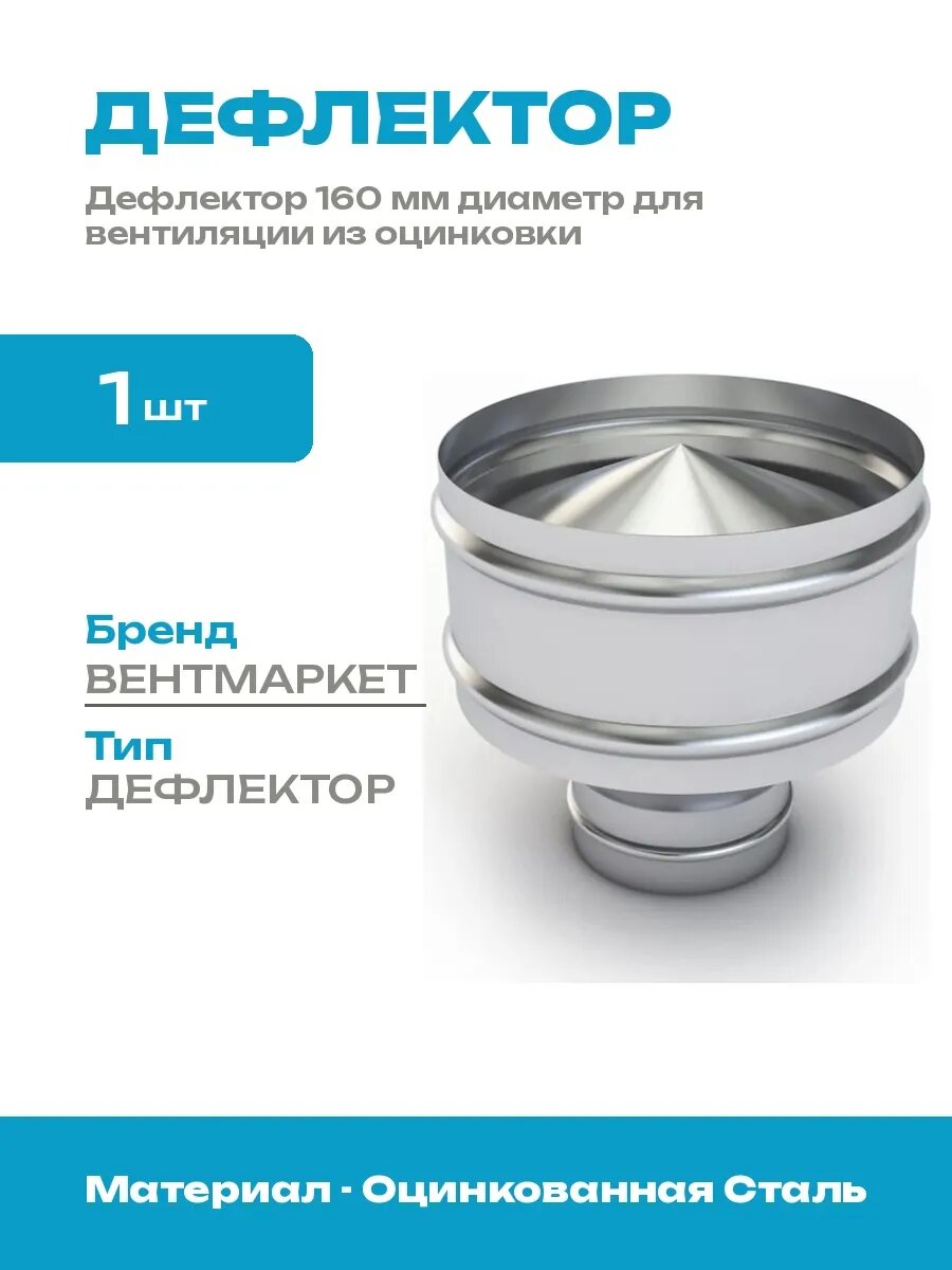 Вытяжной дефлектор Цаги 160 мм для котельного оборудования