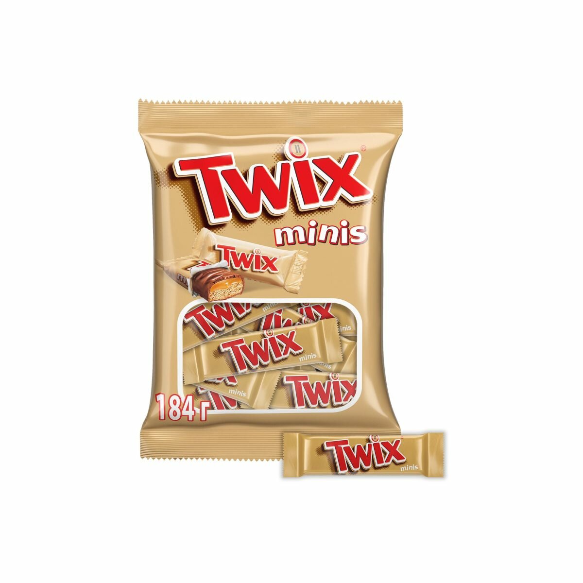 Шоколадный батончик Twix мини 184 г