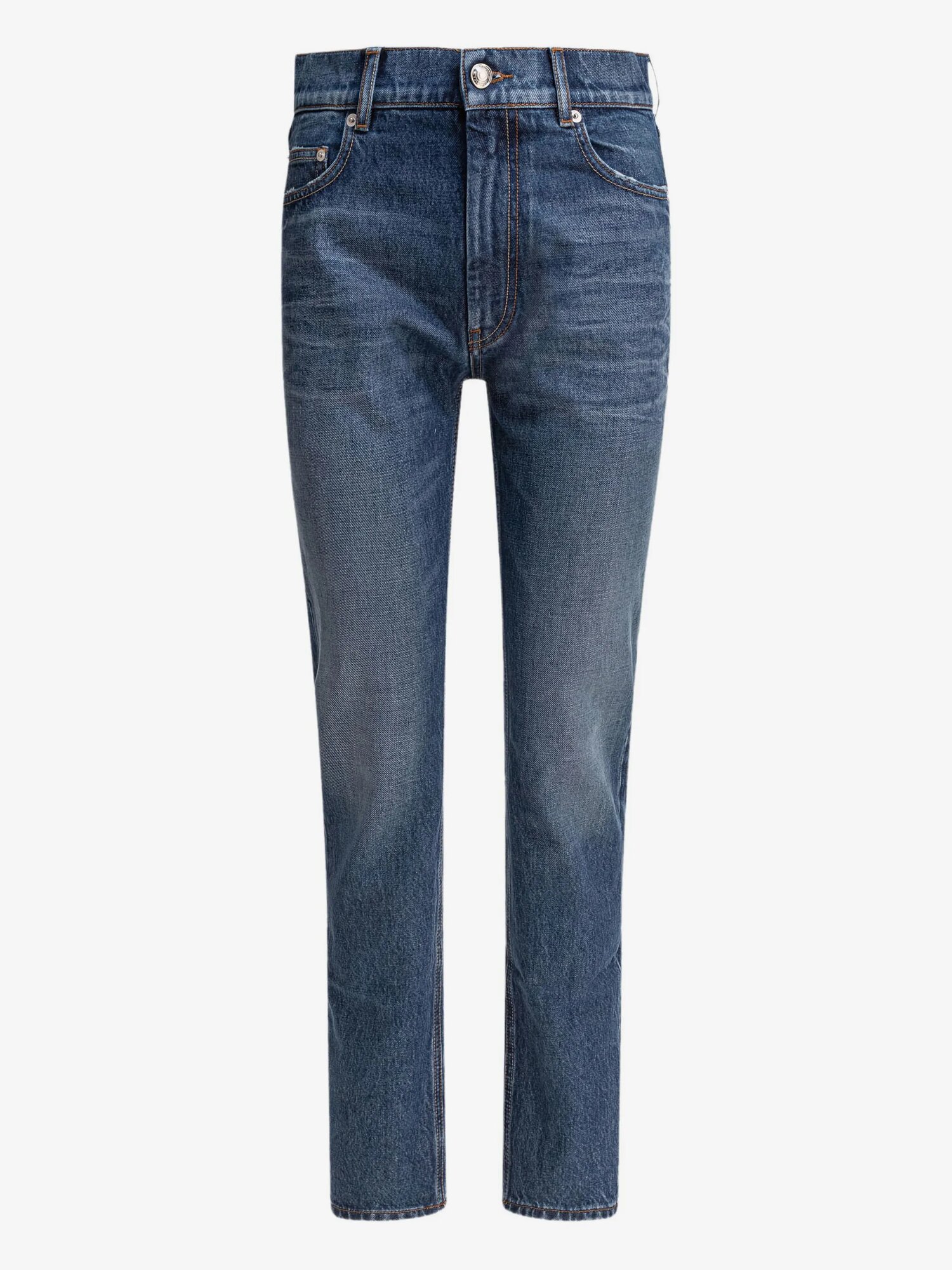 Джинсы Logo-patch five-pocket denim jeans 