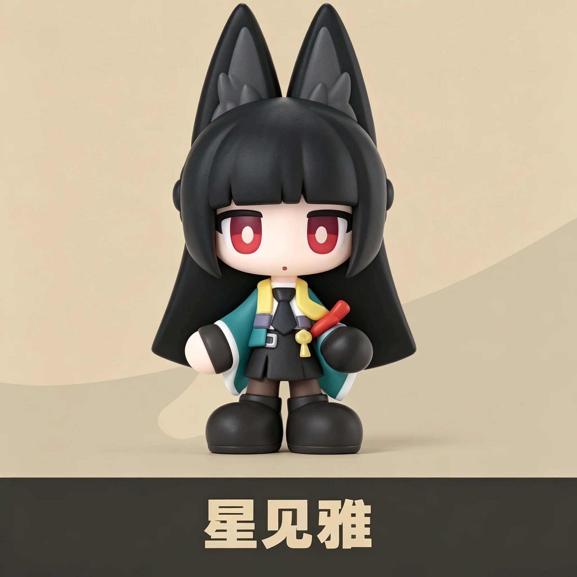 Коллекционная фигурка TinyAgents Vol.1 Q.Ver Эллен и Джо из Zenless Zone Zero Черный, Hoshimi Miyabi