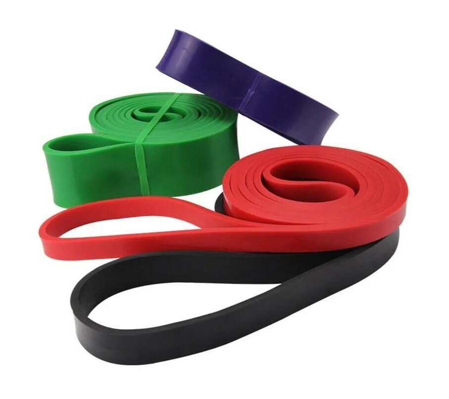 Резиновые петли для подтягиваний на турнике / Набор фитнес резинок Resistance bands fitness sport (4 штуки)