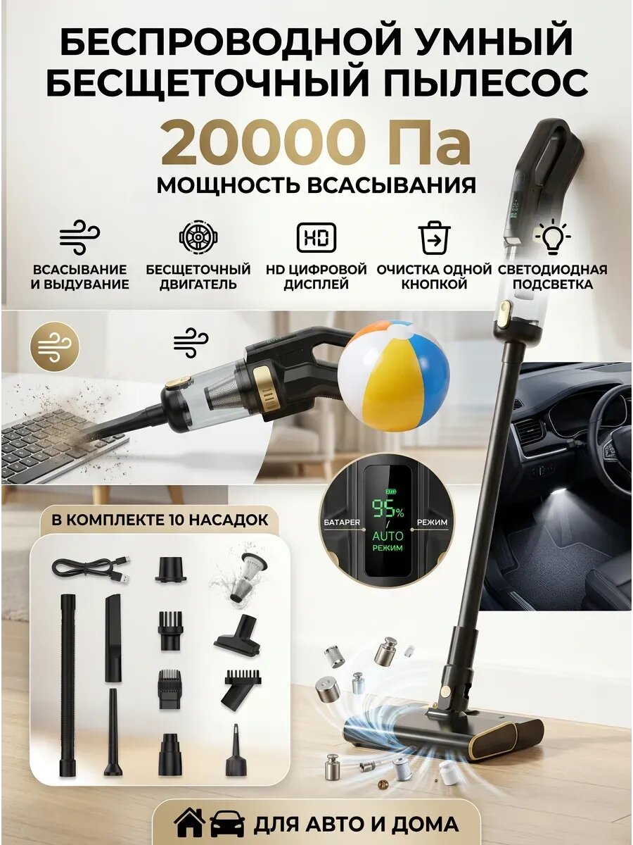 Вертикальный пылесос VS20C8522TN EV, 580Вт, 0,8 л
