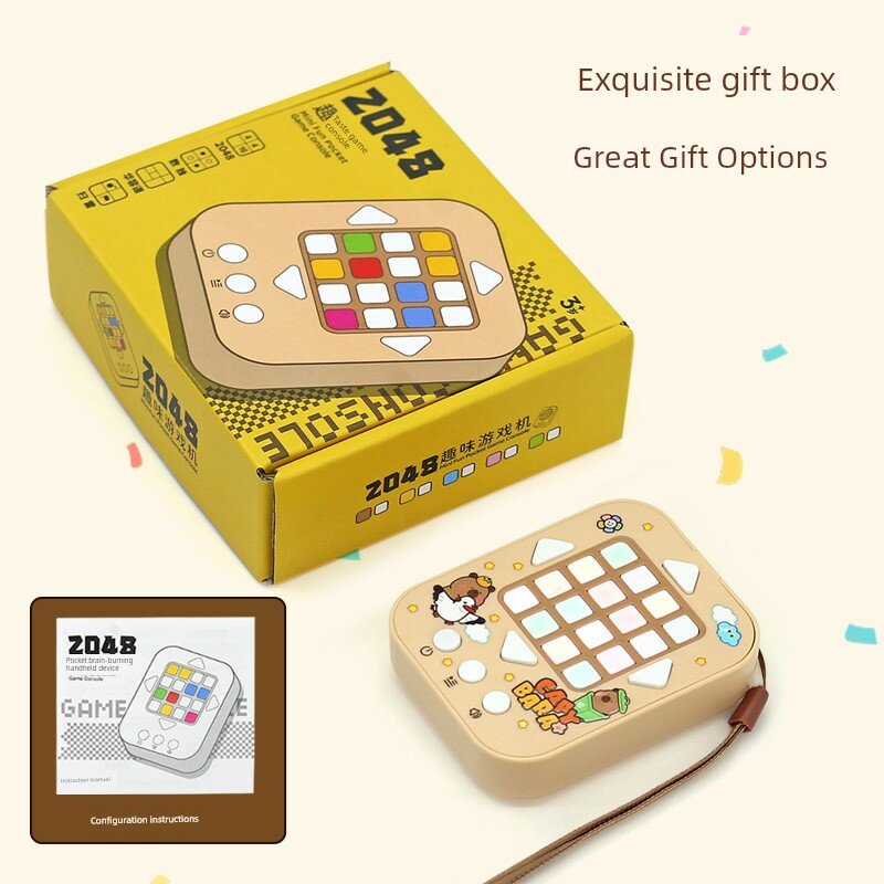2048 Портативная игровая консоль с головоломкой, минами и судоку — обучающая игрушка для детей с шнуром