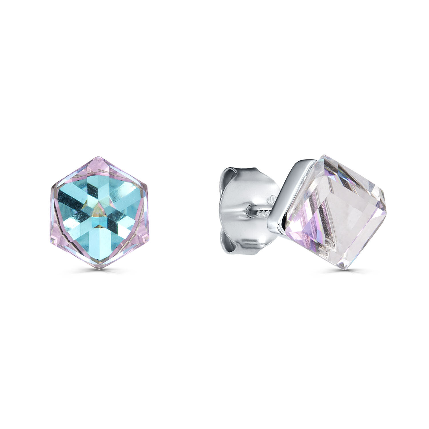 Серьги, серебро, 925 проба, фианит