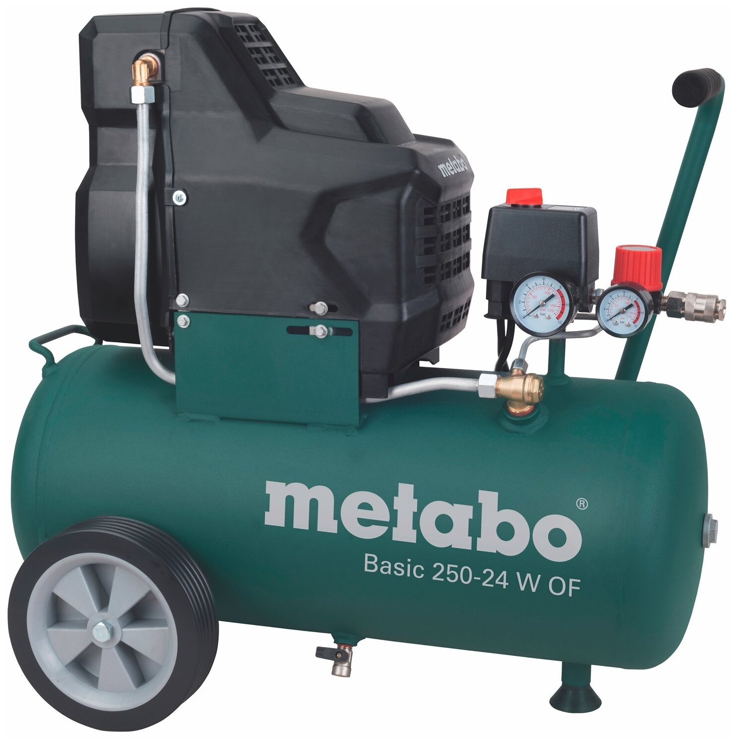 Компрессоры Metabo 250-24 W OF 601532000 Компрессор { безмасл.1.5кВт,24л, вес 24кг }