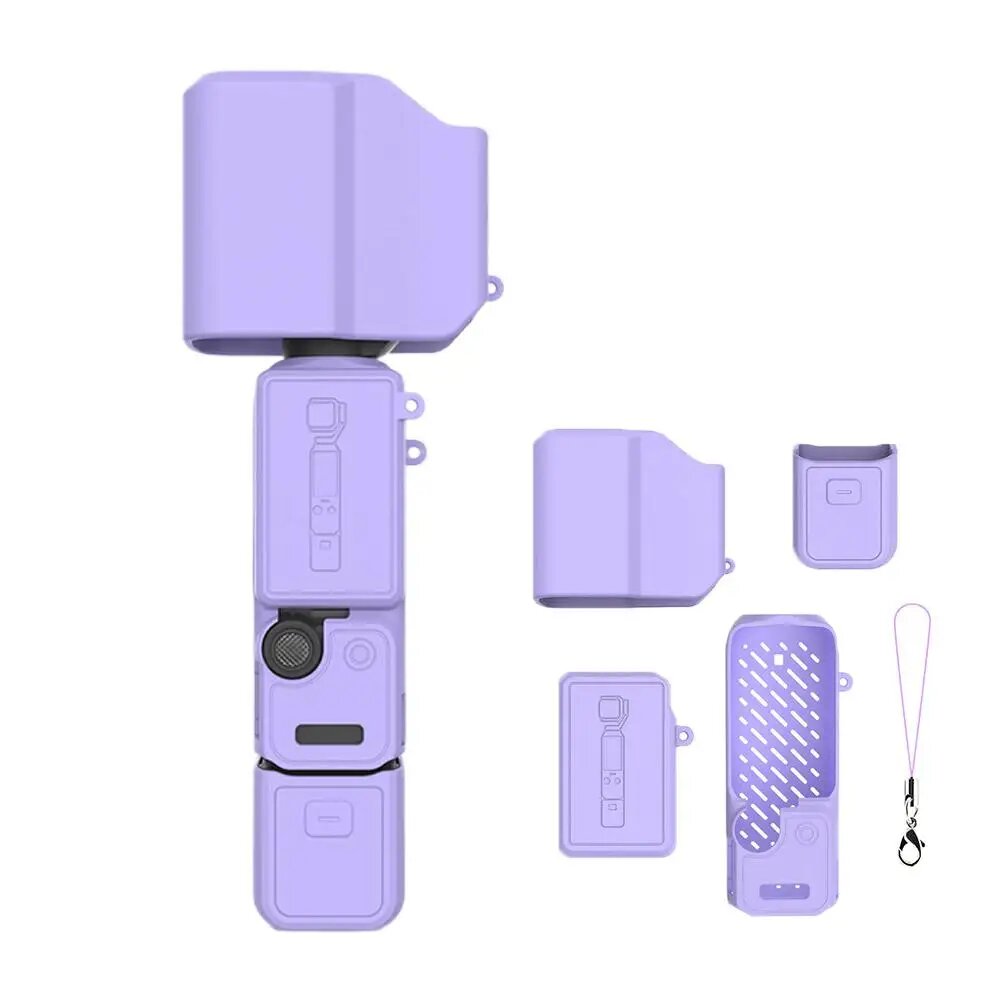 Силиконовый чехол для DJI Pocket 4 Pro Purple, Фиолетовый