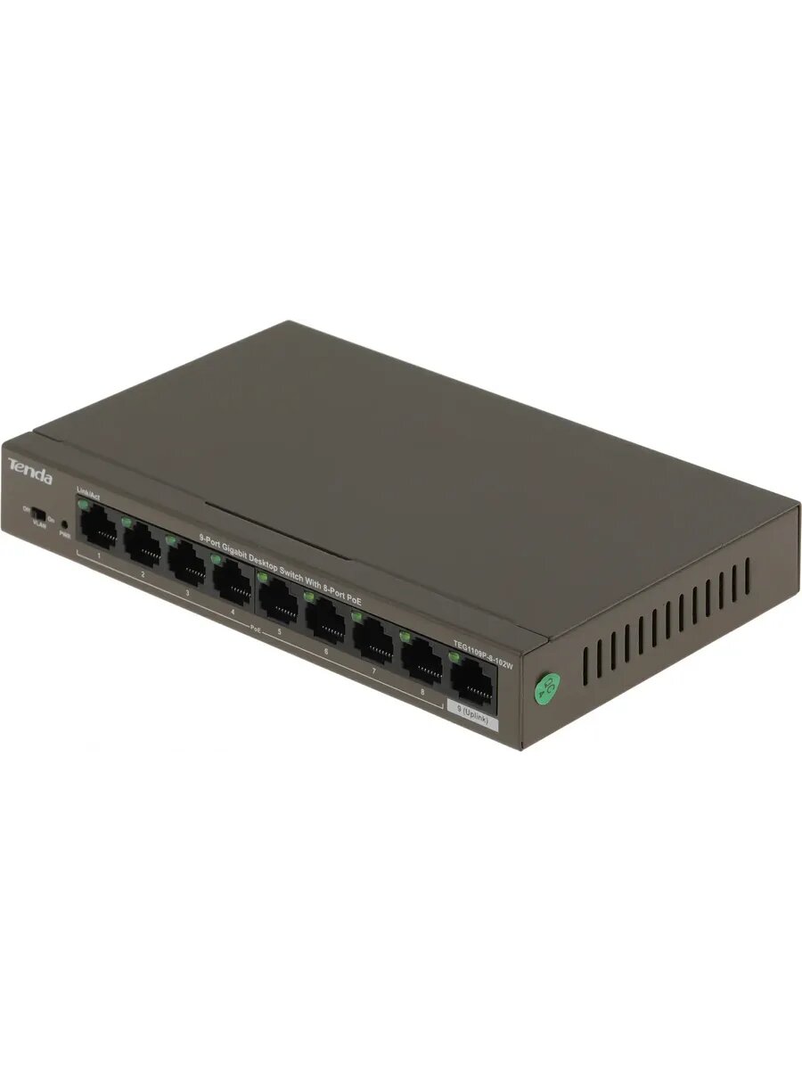 Коммутатор TEG1109P-8-102W