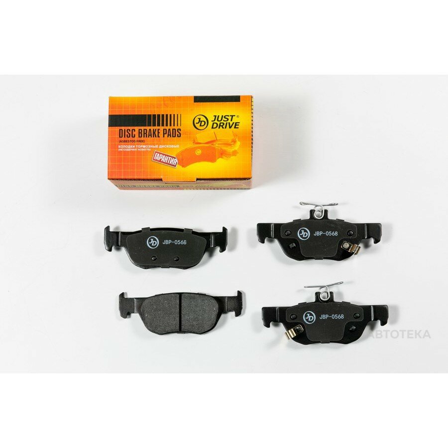Колодки тормозные дисковые задние JUST DRIVE JBP0568 MAZDA 3 Hatchback (BP) 19-, 3 Saloon (BP_) 19-, CX-30 (DM) 19-, MX-30 (DR) 20-, 3 Axela Saloon 19-, CX-30 20-;