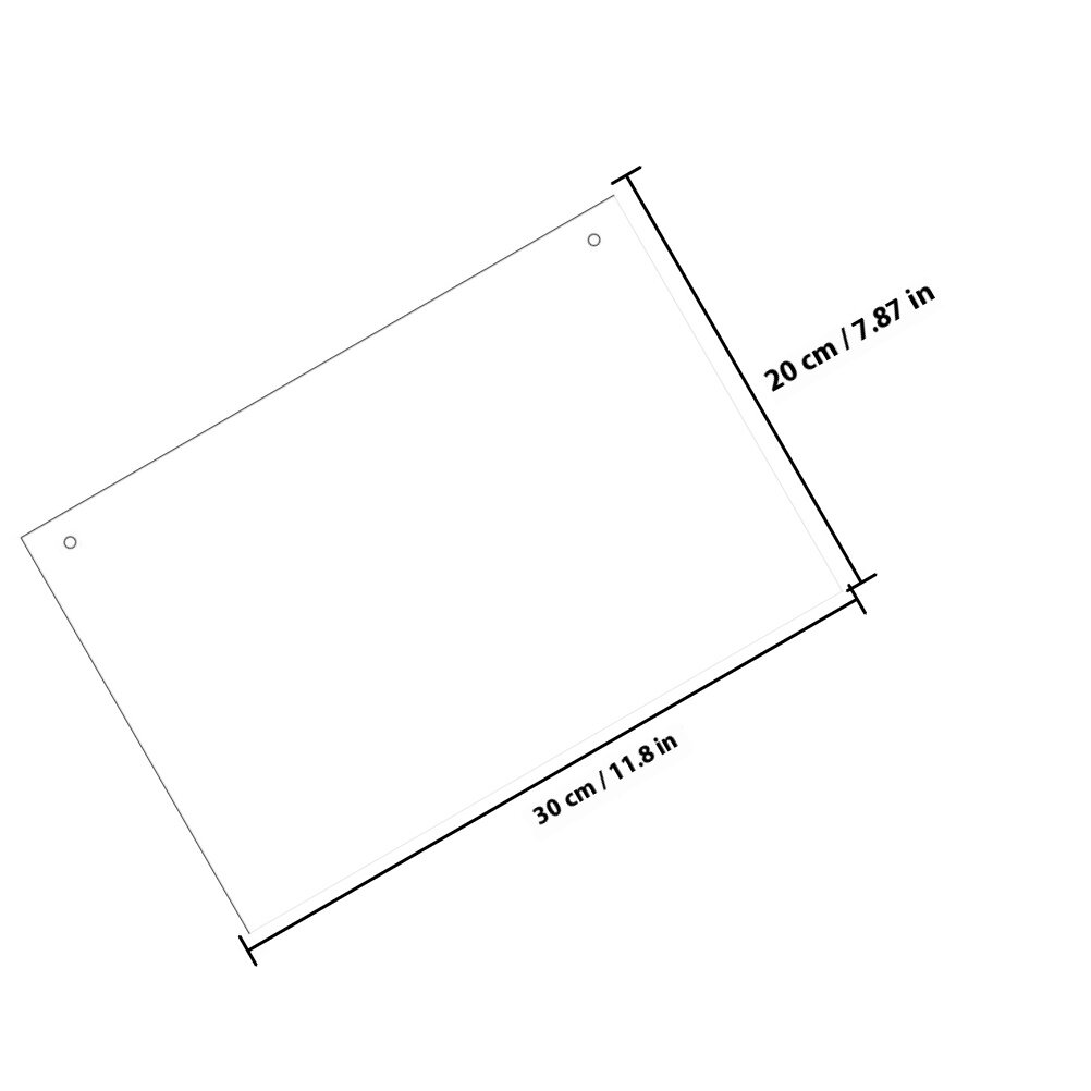 Прозрачная Доска Для Заметок С Крючком И Верёвкой 30.00X20.00X0.20Cm