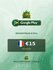 Подарочная карта Google Play на 15 Евро, Франция, Оригинальный код