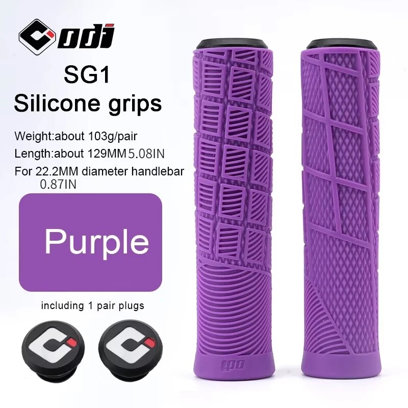 ODI Силиконовые Ручки для Руля Велосипеда Фиолетовый, Purple