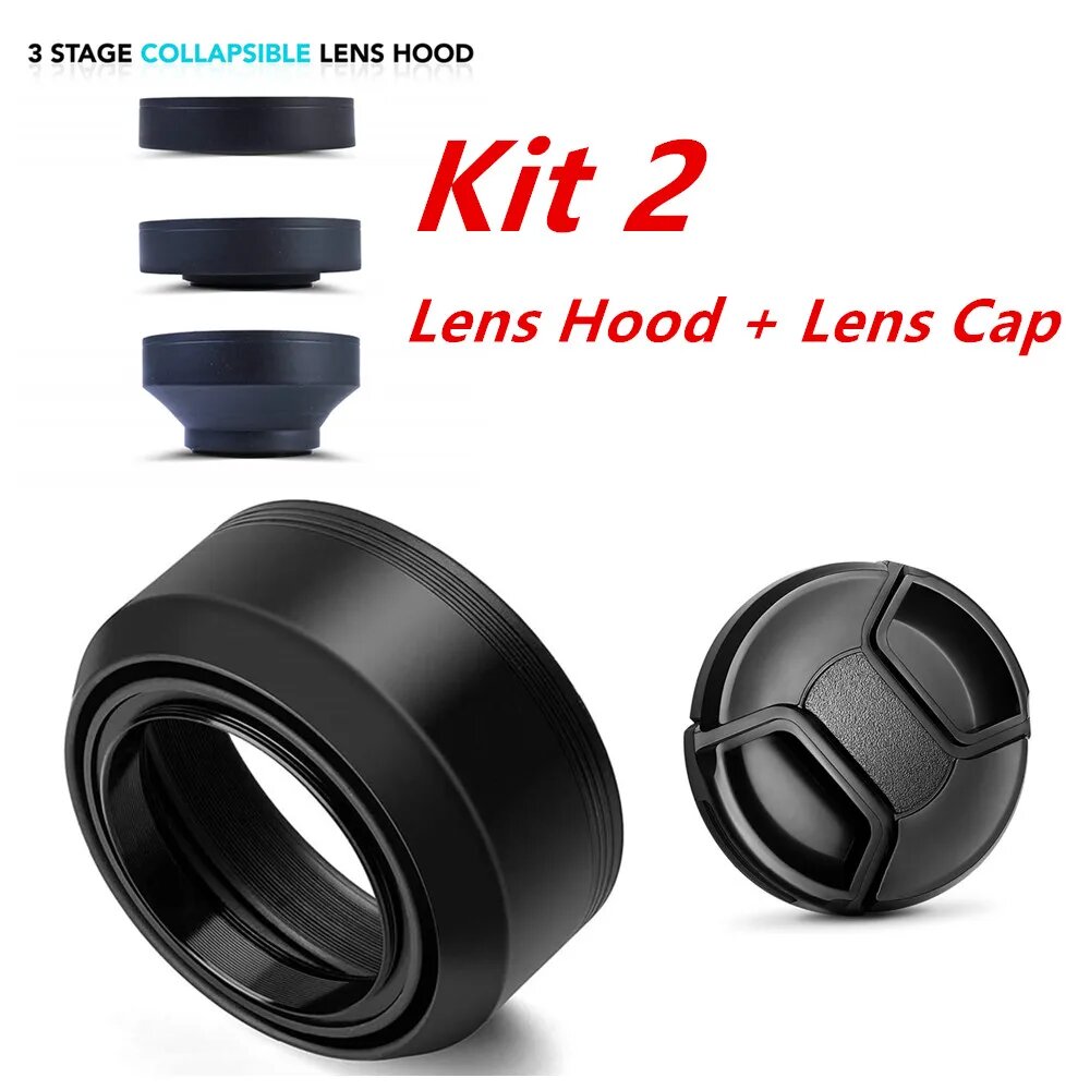 Комплект: Линзовый колпачок + Бленда, 67mm, Kit 2