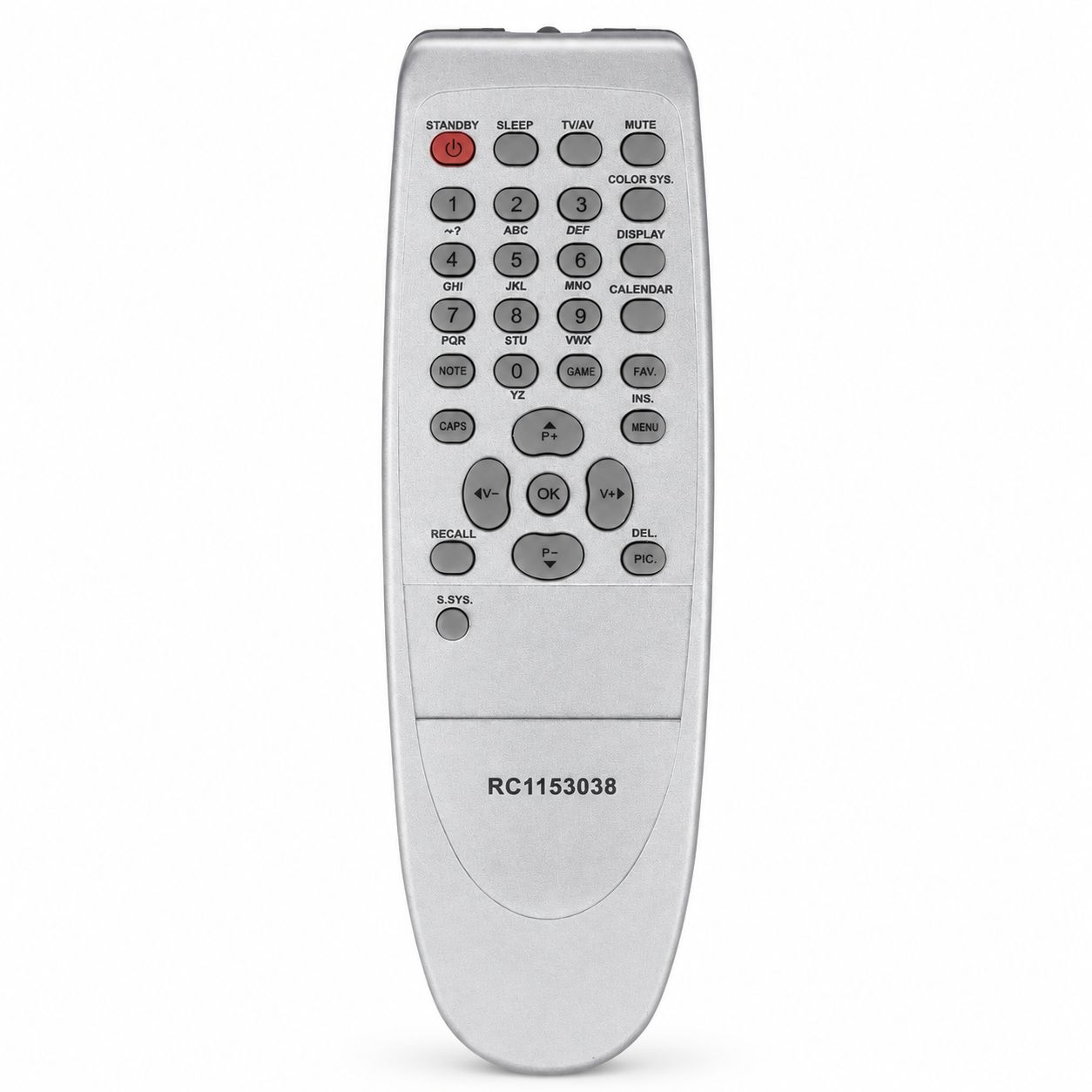Пульт Huayu RC-1153038, для ТВ Rolsen, 30 кнопок, дистанционный, питание от батареек