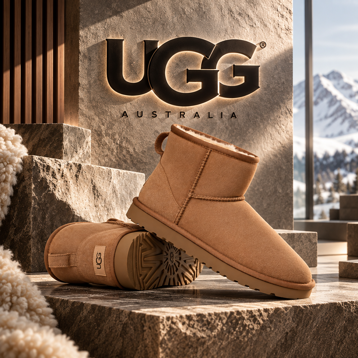 Угги UGG UGG Classic Mini II Chestnut, размер 35 RU, каштановый — фото 1