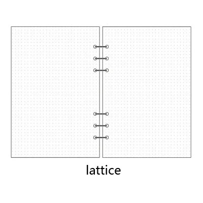 Свободный блокнот 123 Style Spiral А6, Just pages - lattice