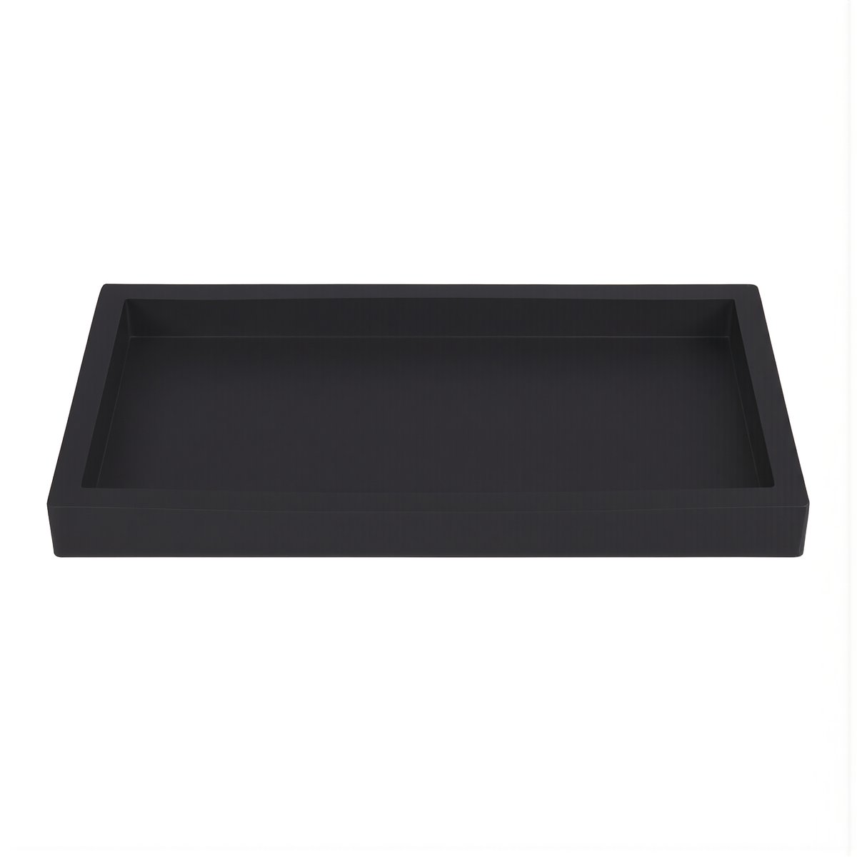 Силиконовый поднос белого цвета размером 20 на 10 см для хранения туалетных принадлежностей на раковине в ванной комнате, Малый размер 20×10×2 см, 155 г