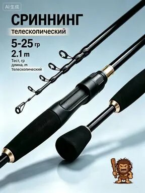 Спиннинг, рабочая длина: 210 см , до 2500 гр