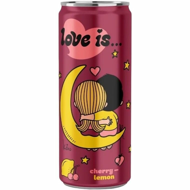 Напиток LOVE IS газированный Вишня-Лимон /жесть/ 330мл