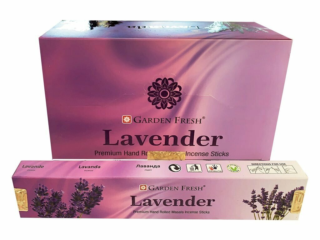 Аромапалочки Лаванда Гарден Фреш, Lavender Garden Fresh, Блок 12 кор. по 15 палочек