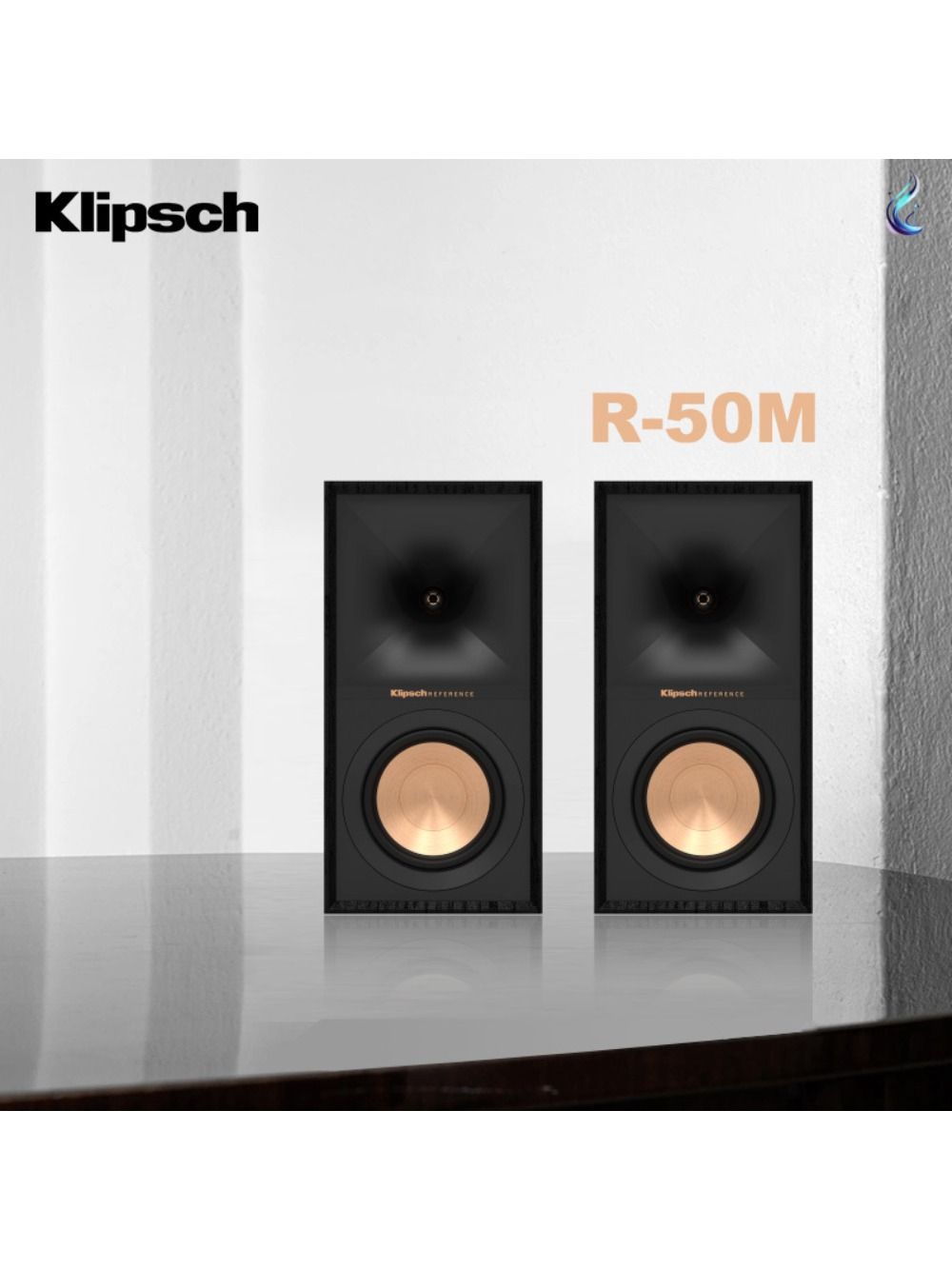 Колонки полочные пассивные Klipsch R-50M, стереопара, черные