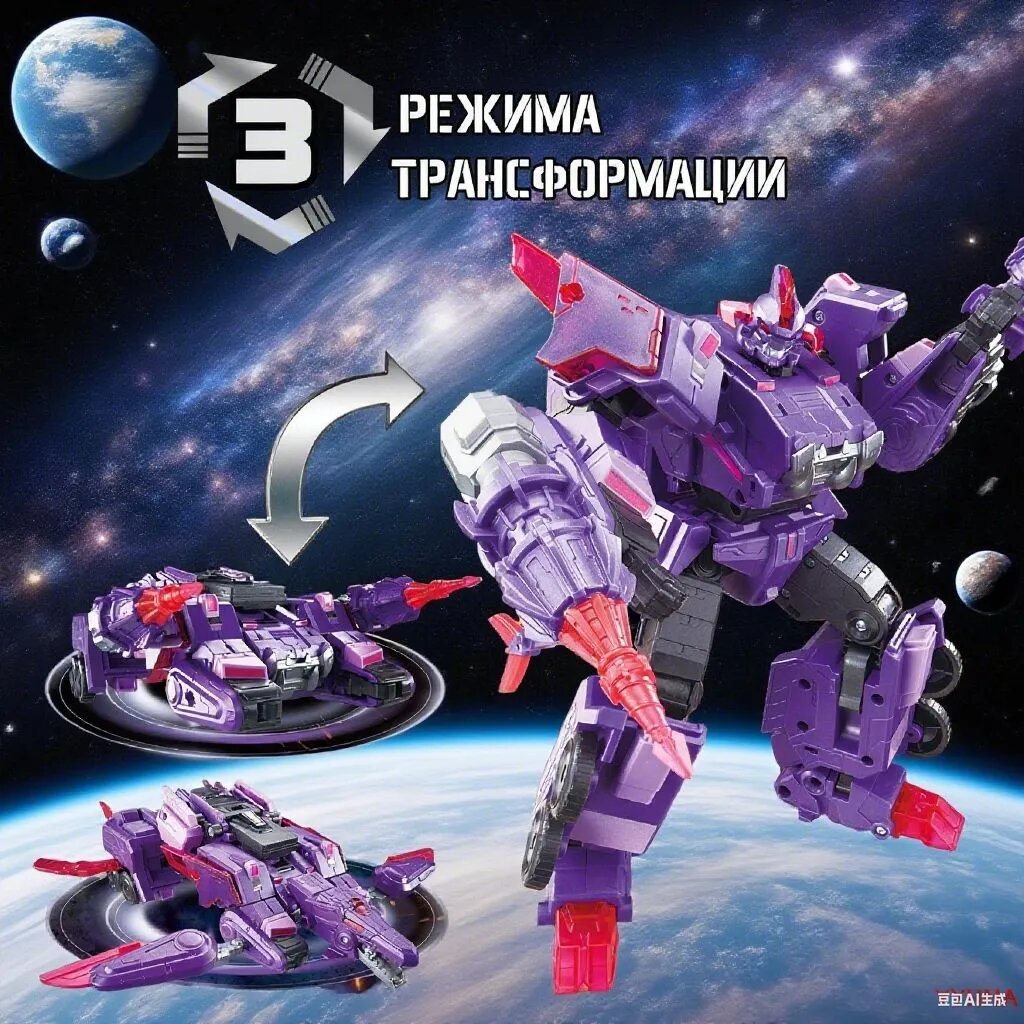 Робот-трансформер 3-в-1 Моза Шторм.