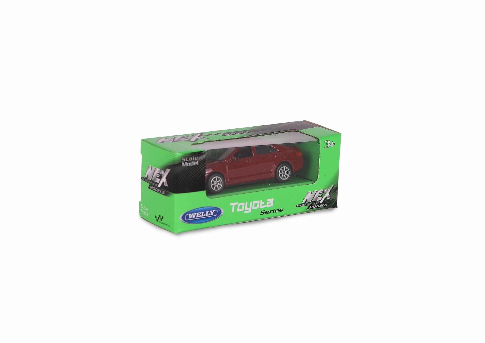 Машинка Welly 1:60 Toyota Camry, бордовый 52020-36WD