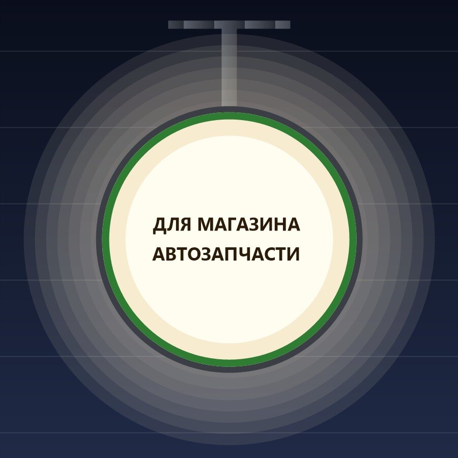 Вывеска круглая для магазина Автозапчасти