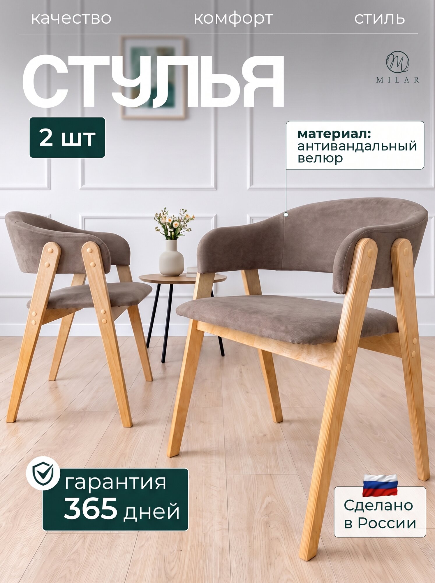 Стулья со спинкой 2 шт