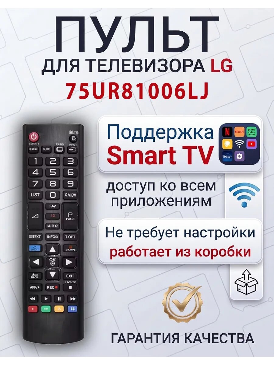 Пульт для телевизора LG 75UR81006LJ