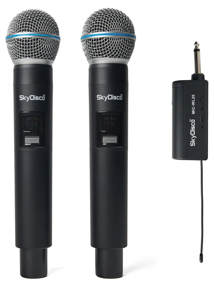 Беспроводные вокальные микрофоны SkyDisco MIC-WL20