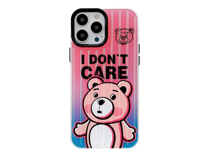 Чехол для iPhone 12 Pro Max 6.7" "I DON'T CARE" Силиконовый противоударный