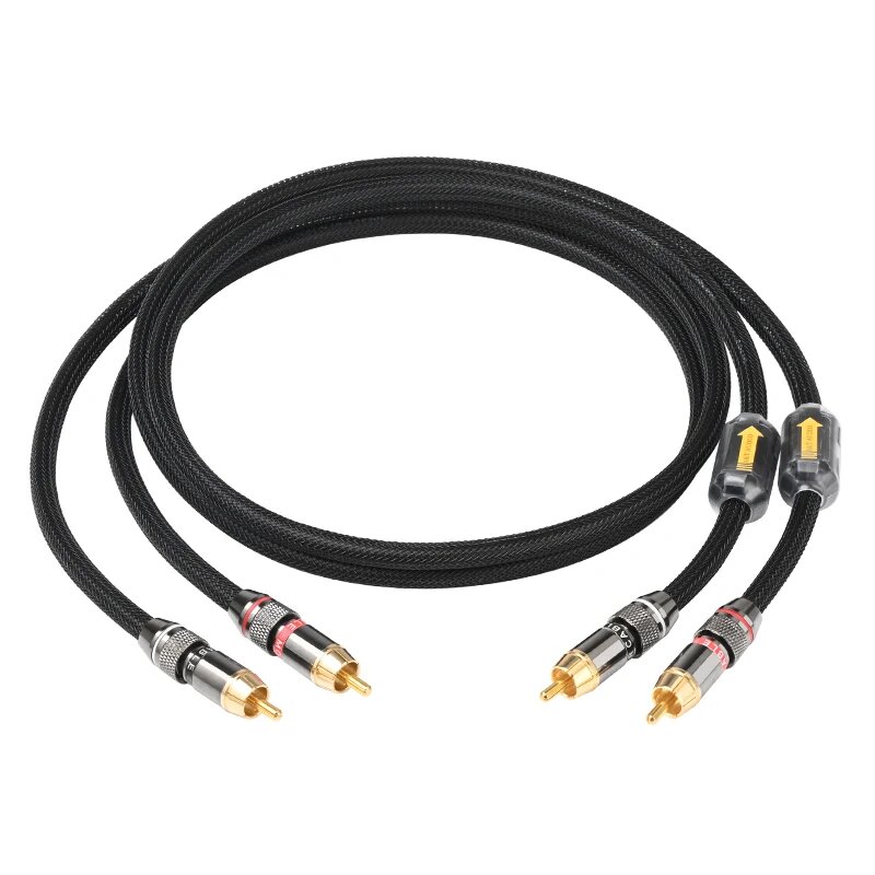 Аудиокабель RCA Canare HiFi Stereo, 0.3м, черный