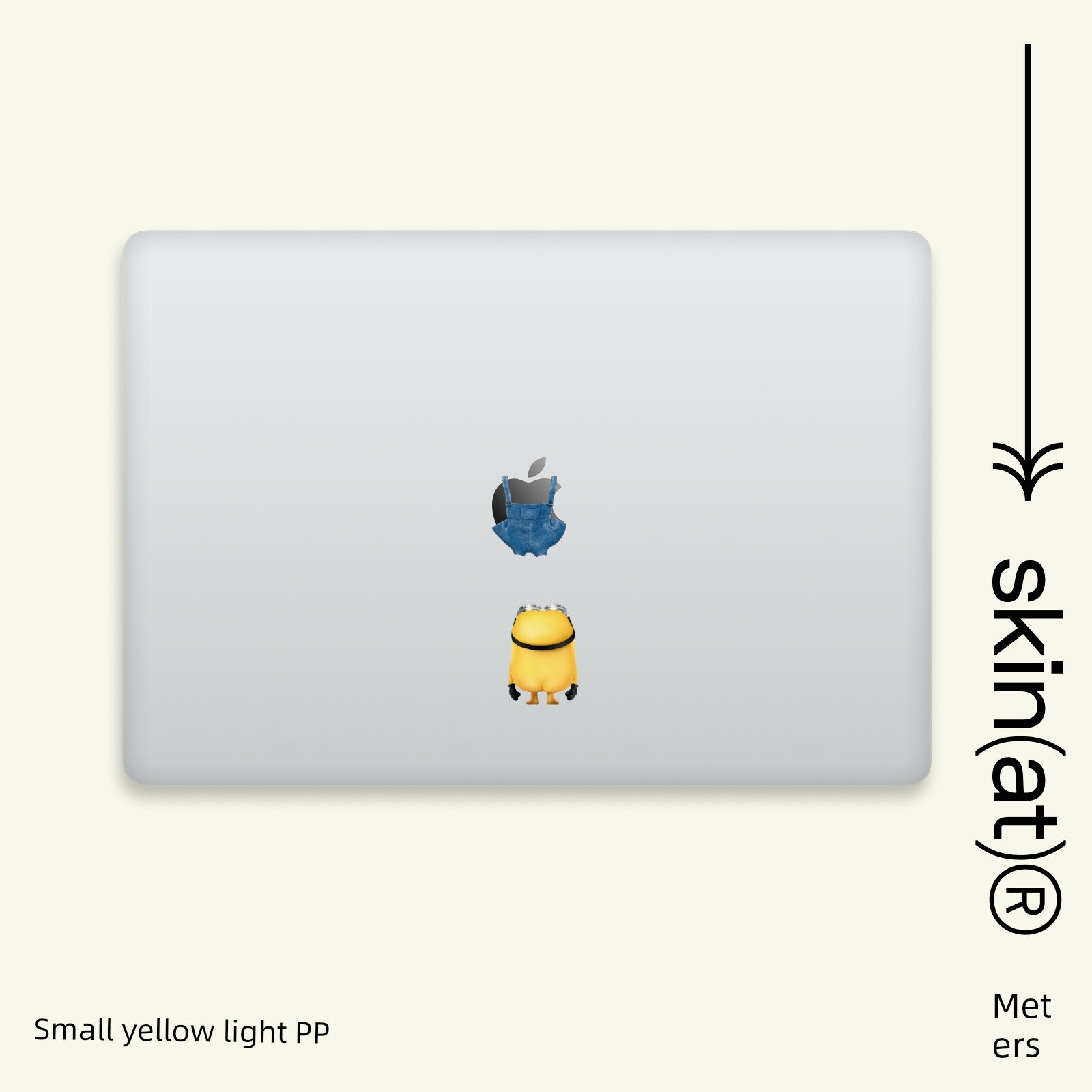 SkinAT Стикеры Пикачу маленький желтый свет PP для MacBook Air 13-дюймовый (A1932) - Креативная виниловая наклейка