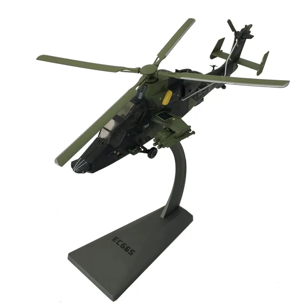 Металлическая модель вертолета EC665 Tiger UAT, 1:72. Готовая. Коллекционная. Подарок