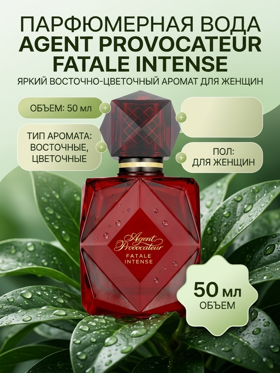Agent Provocateur Fatale Intense парфюмерная вода женская 50 мл восточный пряный аромат 2015