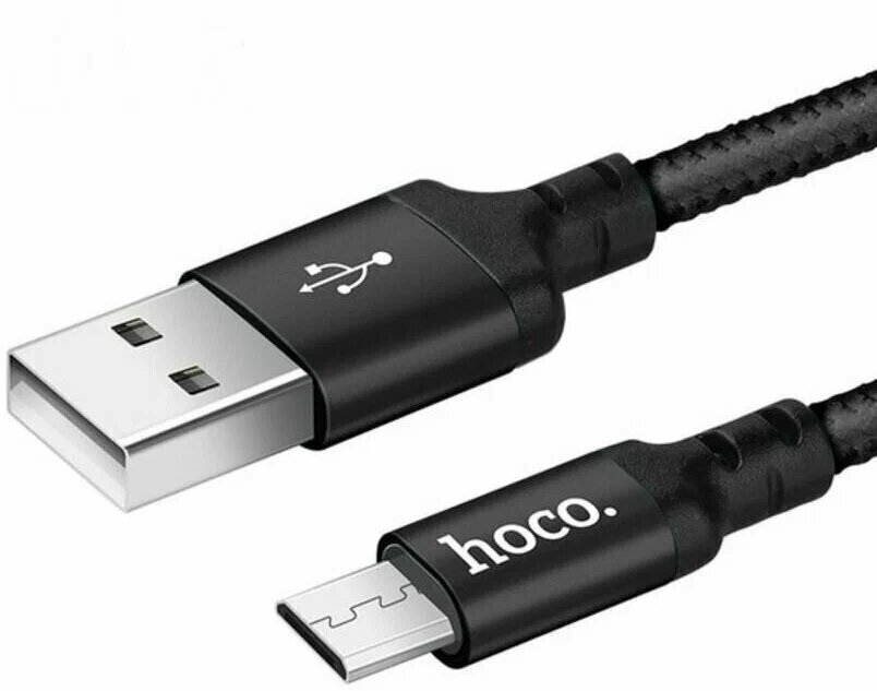 Кабель для зарядки HOCO X14(Черный), Micro-USB/USB Type-A, 2,4А, 1 м