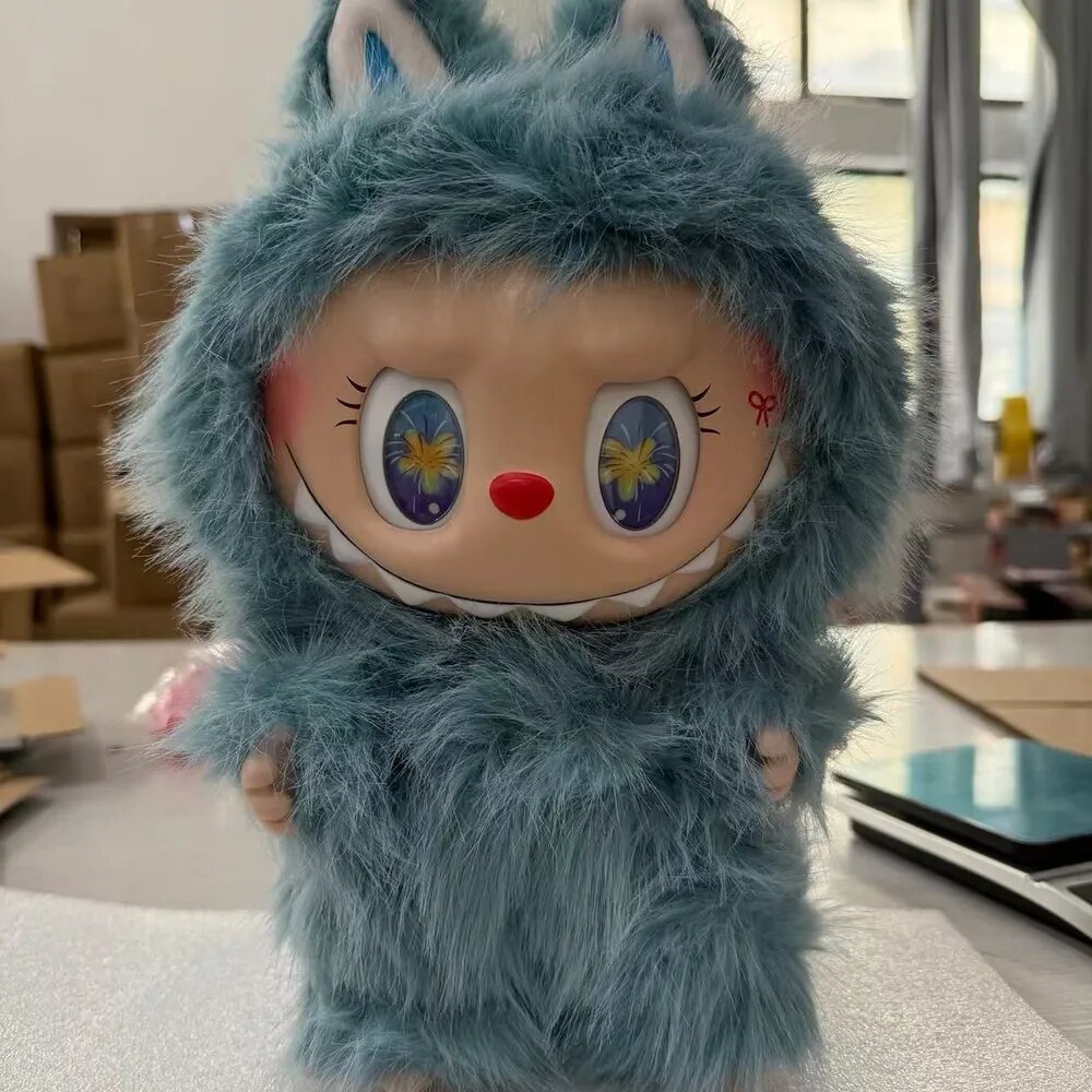 Labubu Zimomo Мягкая игрушка, лабубу, синий,38 см