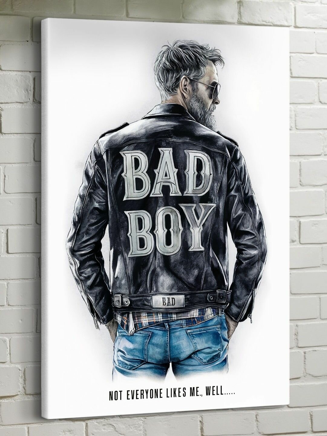 "BAD BOY" - картина на холсте, 80x50 см.