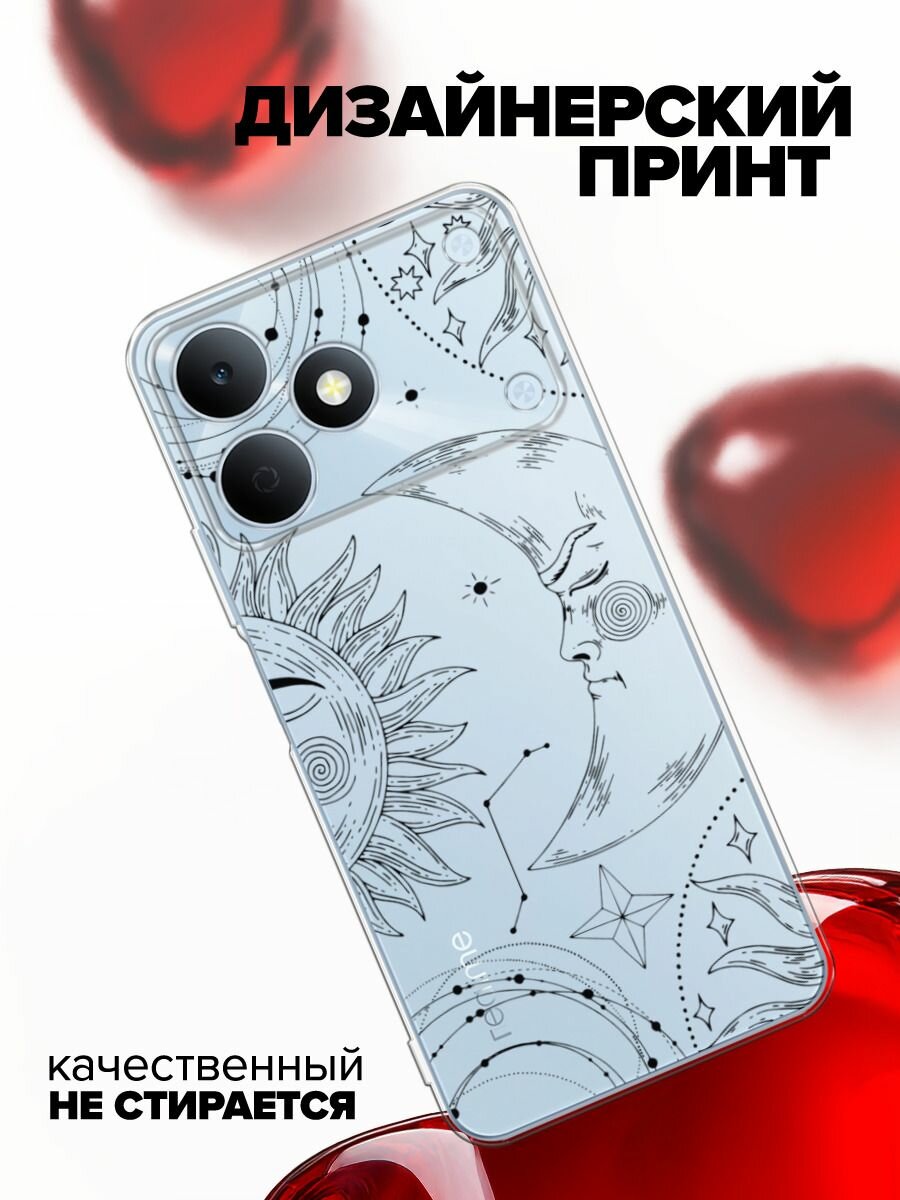 Чехол на Realme Note 80 / Реалми Нот 80 с принтом Астральные лики — фото 1