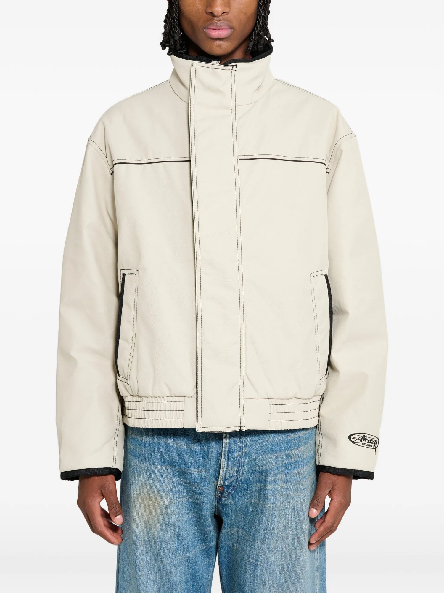 Куртка Stussy Contrast-stitch built jacket