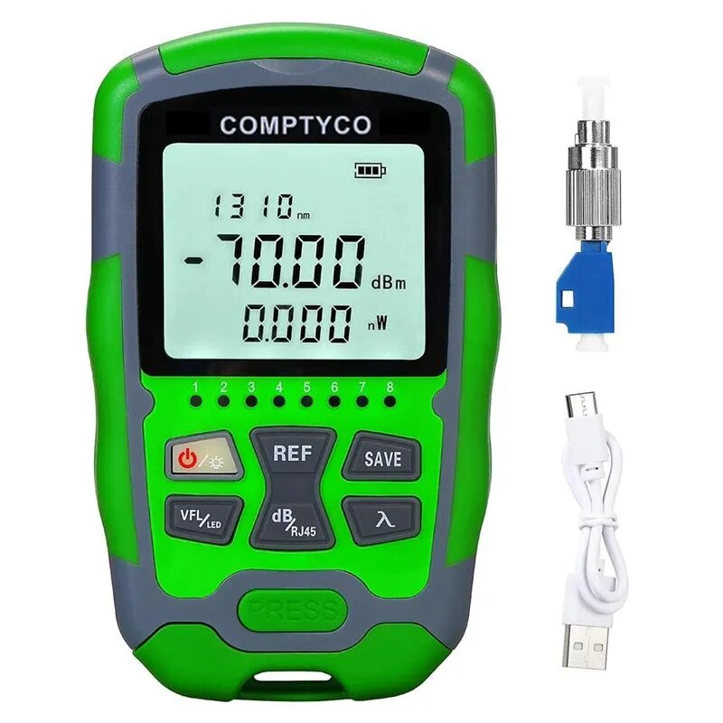Тестирование Сети RJ45 MC70-VFL 30KM Измеритель Мощности Оптоволокна