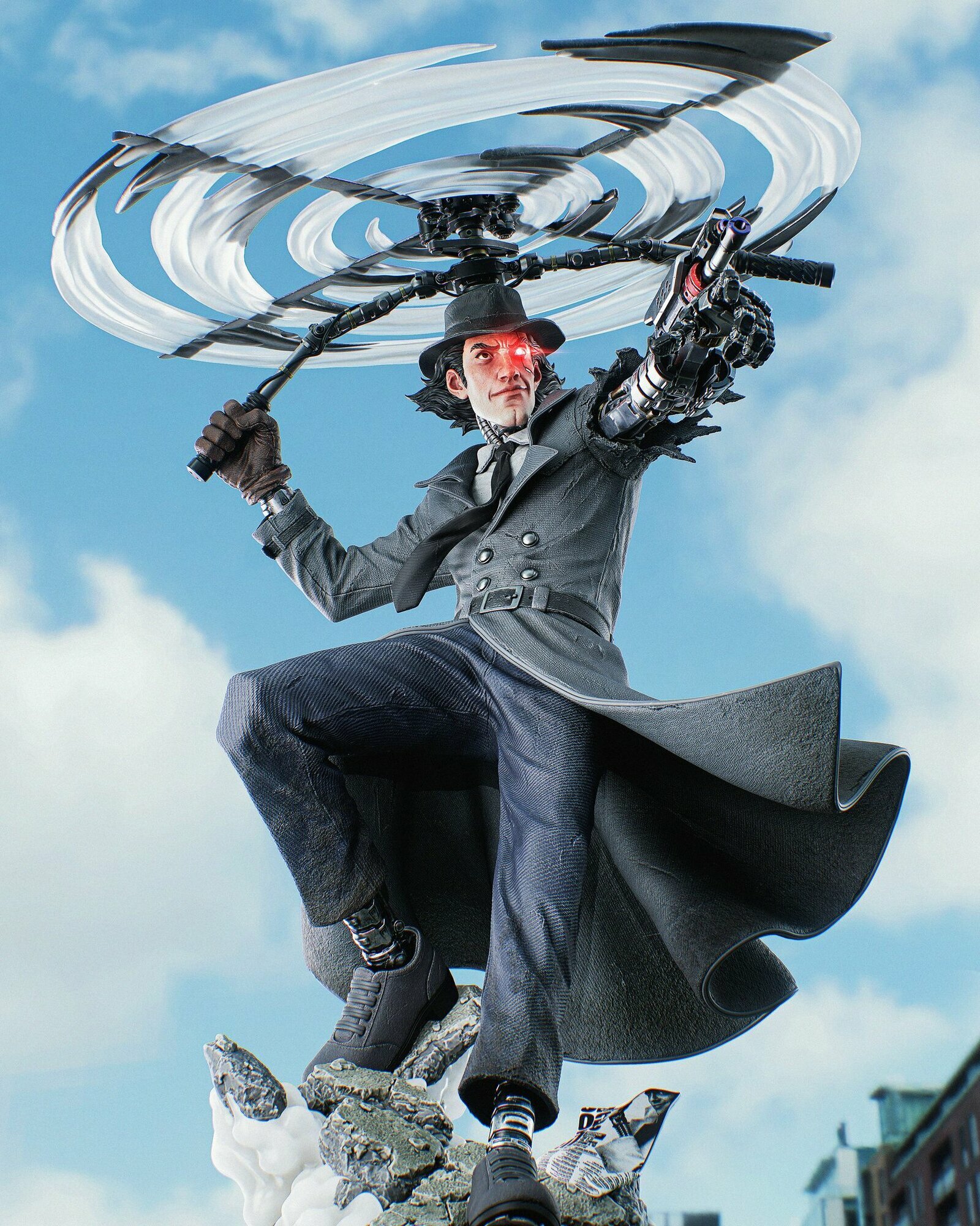 Сборная модель Inspector Gadget (Inspector Gadget), 300мм (без базы), 1/6 для покраски