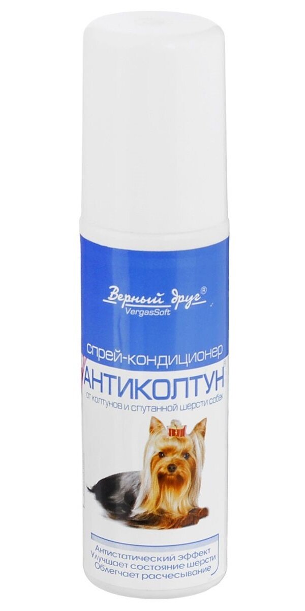 Верный друг спрей-кондиционер антиколтун для собак